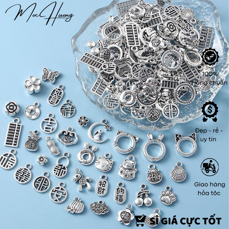 [SIÊU RẺ] Set 5 Charm hợp kim tổng hợp 50 mẫu chọn lựa - KL005 MOCHUONG ...