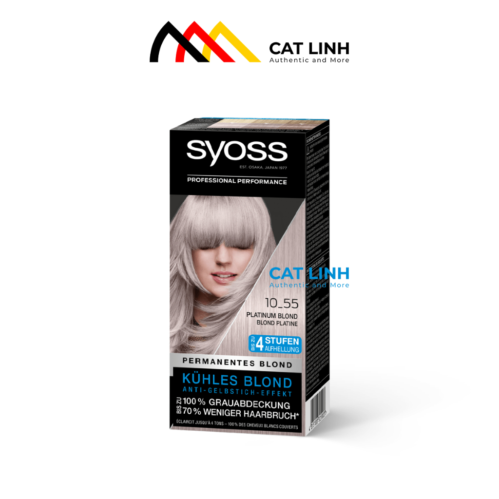 Thuốc tẩy tóc Syoss chuẩn Đức 10-55, Thuốc nhuộm tóc Syoss Đức, Cam kết ...