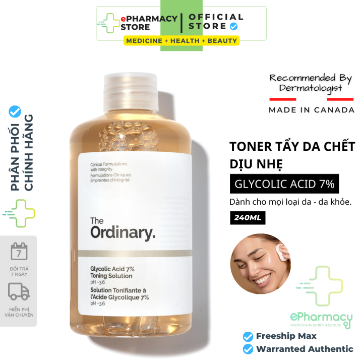 Toner The Ordinary Toner tẩy da chết glycolic acid 7% 240ml Toning ...