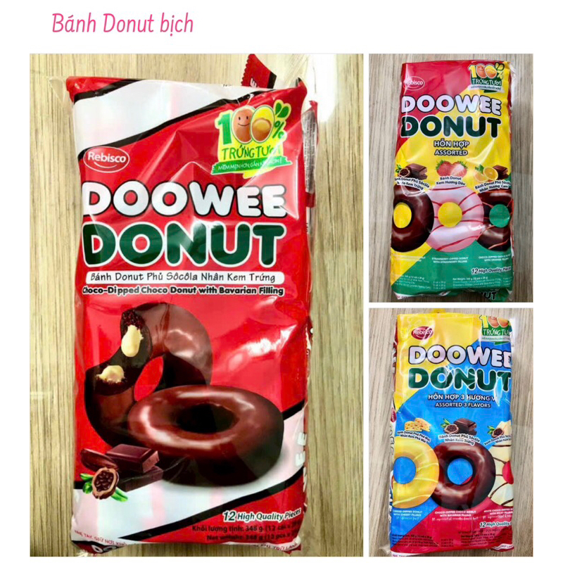 Bánh Donut DOOWEE 12 cái (348g) | Shopee Việt Nam