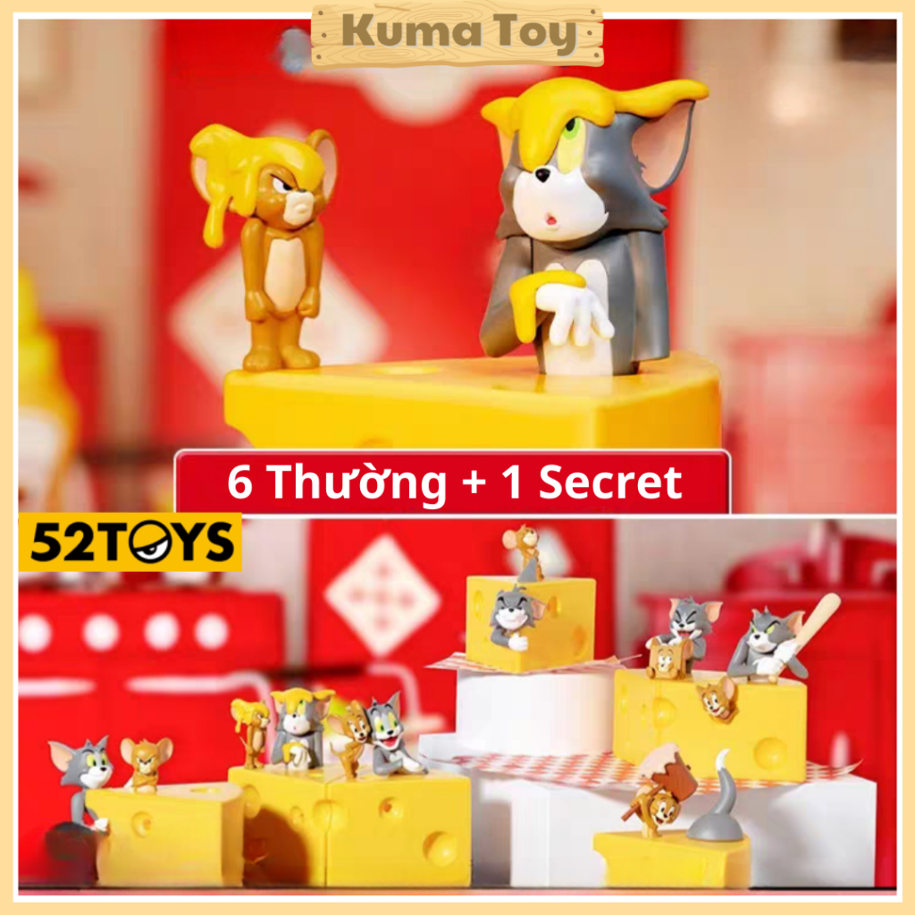 [Chính hãng] Blindbox mô hình Tom and Jerry series Cheese Battle 52Toys ...