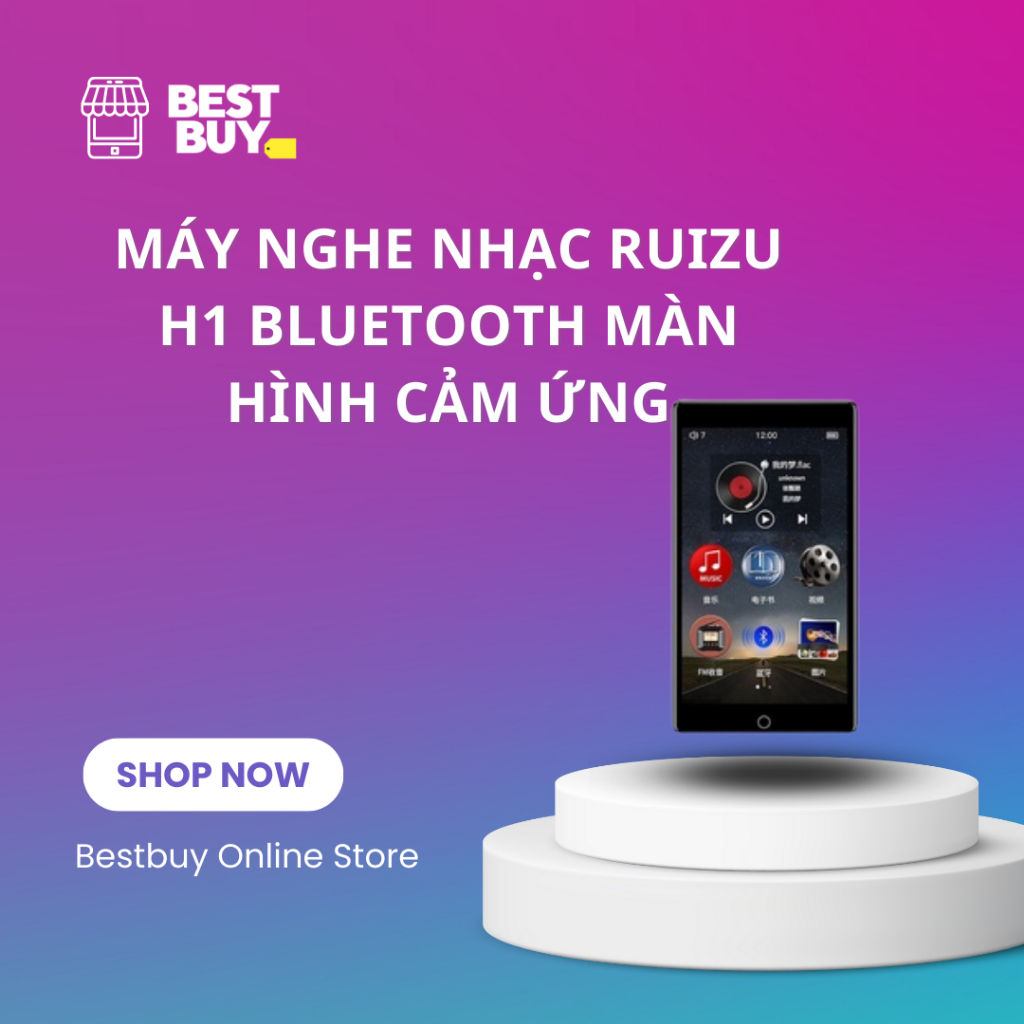 Máy Nghe Nhạc Ruizu H1 Bluetooth Màn Hình Cảm Ứng -Hàng Chính Hãng ...