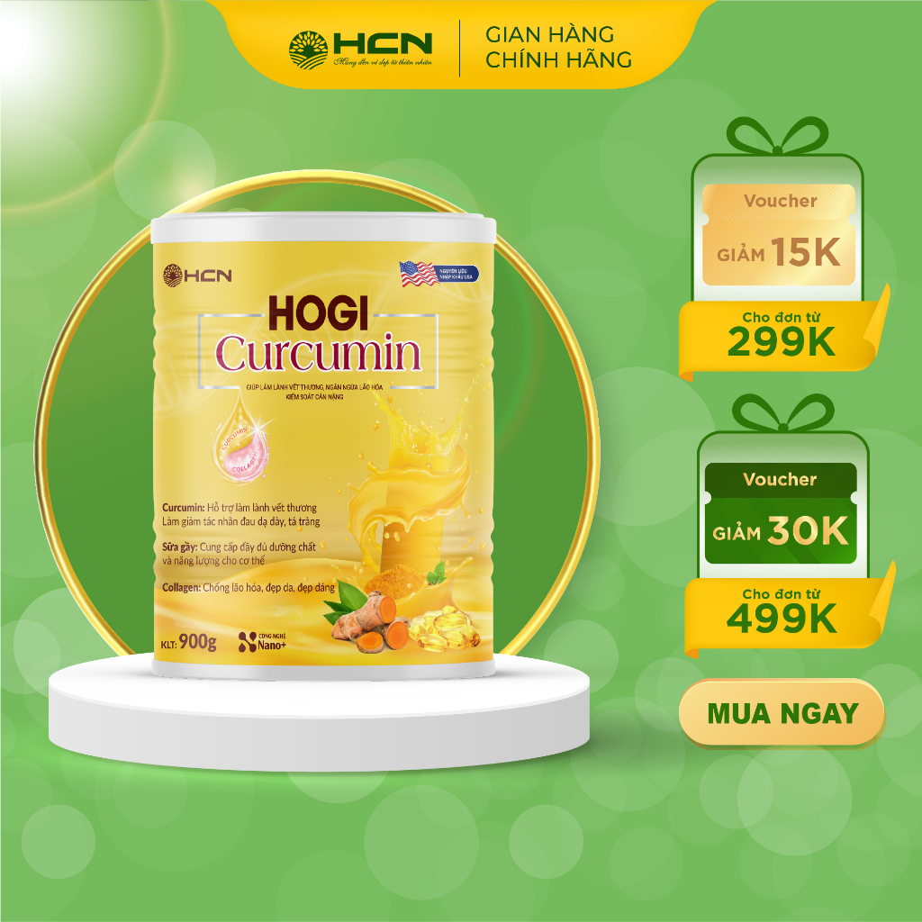 Sữa Dinh Dưỡng Curcumin HOGI 900g Làm Lành Vết Thương, Chống Lão Hóa ...