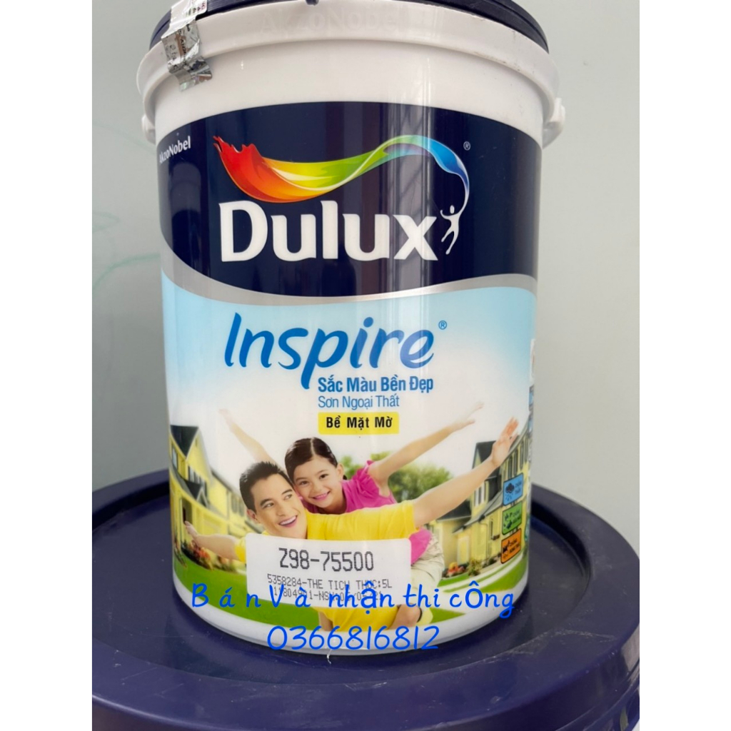 Sơn ngoại thất Dulux Inspire Mờ Z98-5L | Shopee Việt Nam