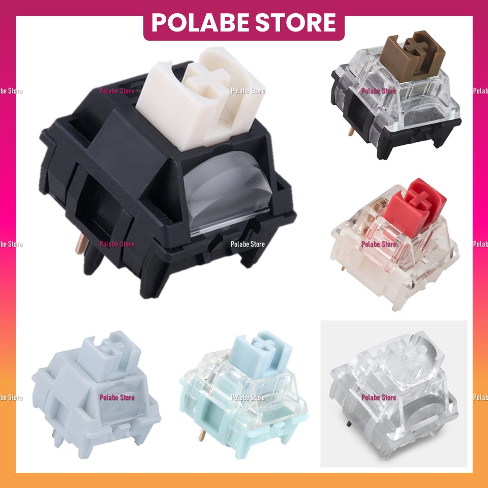 TTC Hey Silent Red V3 Brown Linear Switch Công tắc bàn phím cơ Bluish White Frozen Ice Static ...