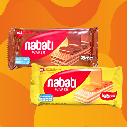 Bánh kem xốp Nabati 3 vị nhân Richeese / Time Break /RiChoco | Shopee ...