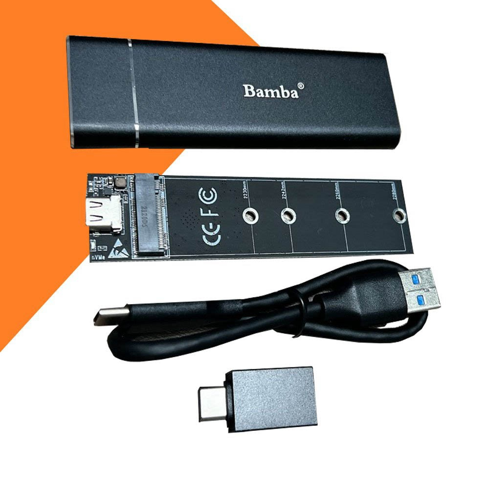 BOX SSD M2 NVME RA USB 3.0 BAMBA - VỎ NHÔM + MÀU ĐEN - HỘP ĐỰNG Ổ CỨNG ...