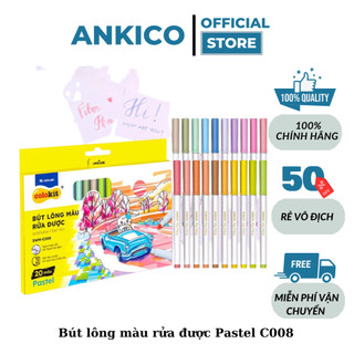 [ANKICO] Bút lông 20 màu Pastel Fiber Pen Thiên Long Colokit SWM-C008 ...