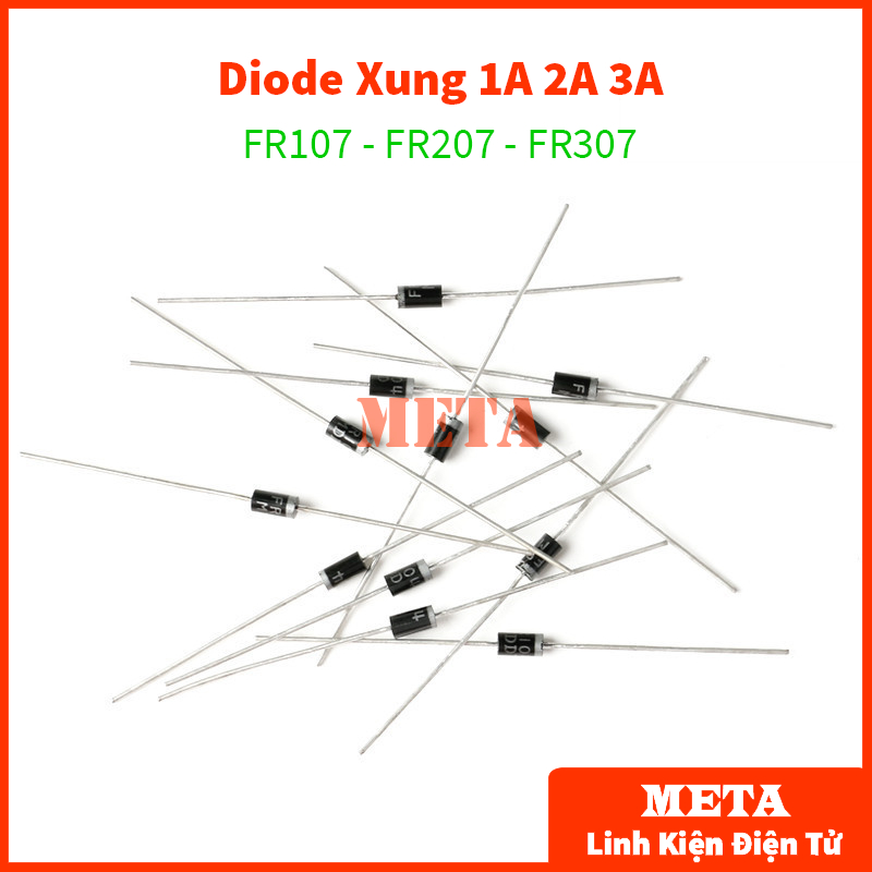 [Túi 10 Con] FR107, FR207, FR307 - Diode Xung 1A/2A/3A 1000V Chân Cắm ...