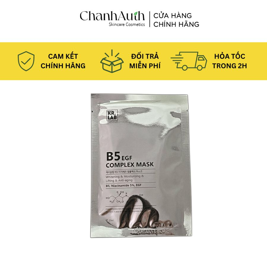 Mặt nạ Mask B5 kr.lab B5 niacinamide EGF complex mask giúp cấp ẩm dưỡng ...