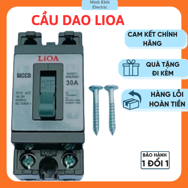 Cầu dao Lioa,CB cóc Lioa,aptomat Lioa,cầu dao tự động Lioa,át khối Lioa ...