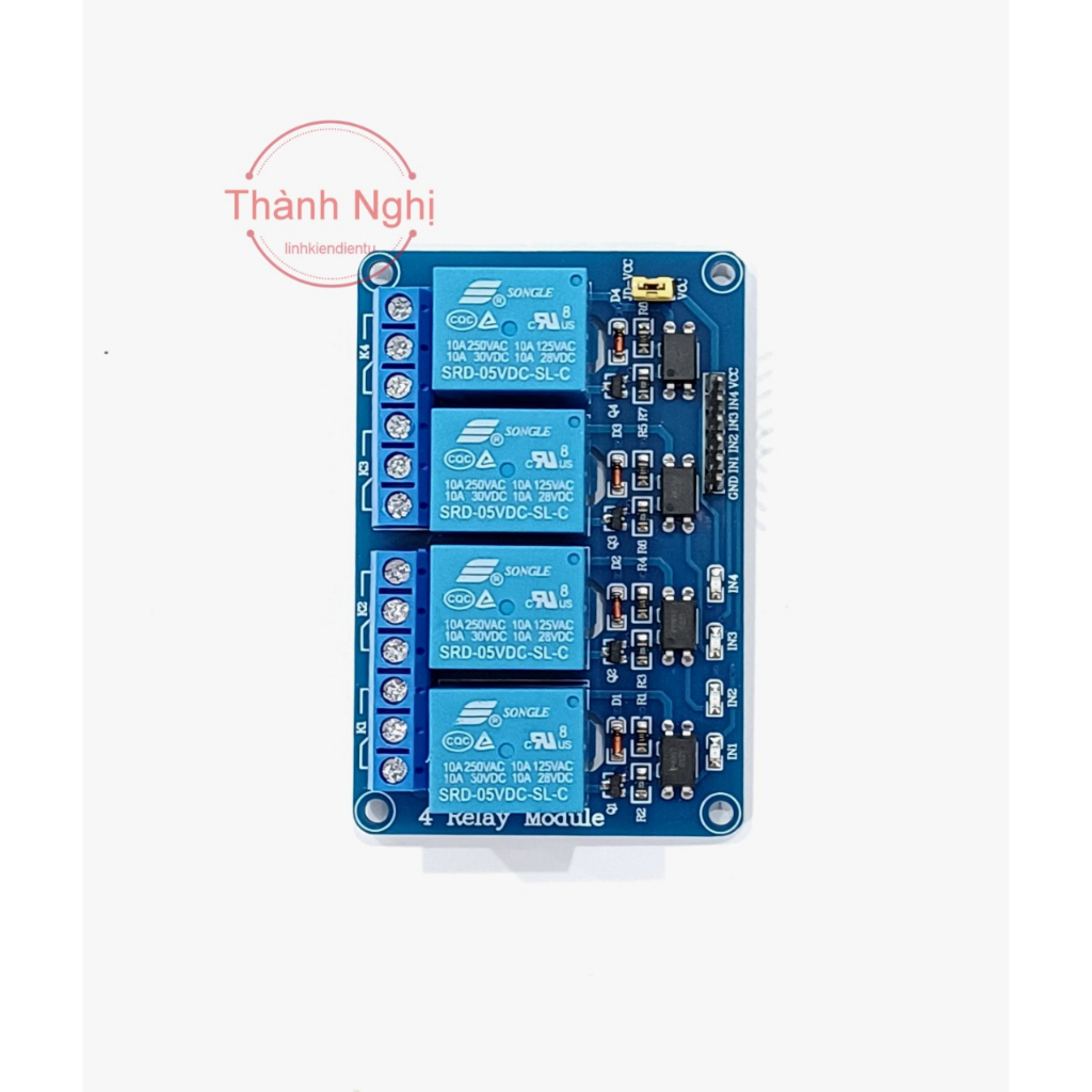 Module relay 4 kênh với Opto Cách Ly (5VDC) | Shopee Việt Nam
