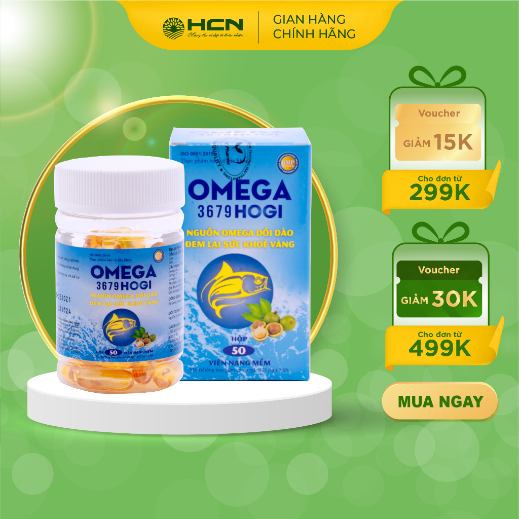 Omega 3679 Hogi HCN Hộp 50 Viên Giúp Tăng Thị Lực, Phát Triển Não Bộ ...