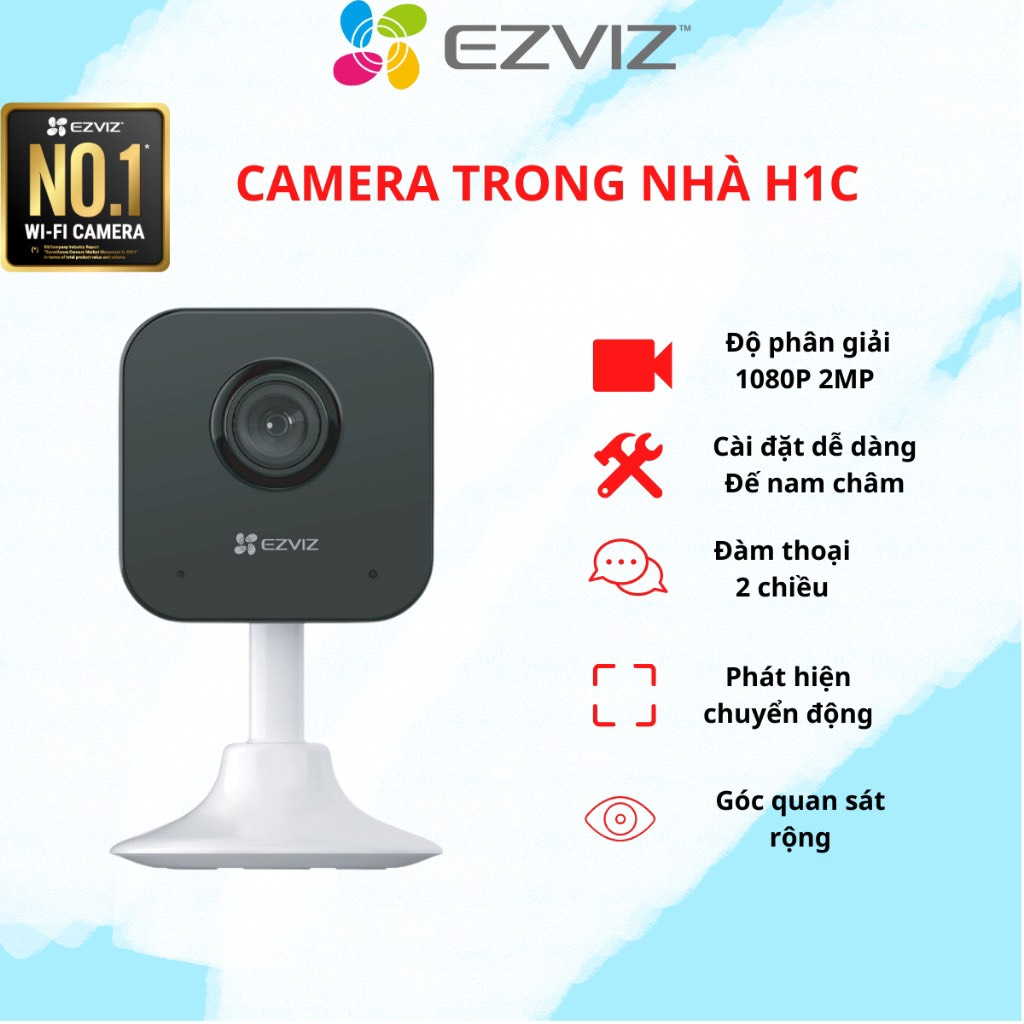 {HỎA TỐC] Camera WIFI EZVIZ H1C 2MP Type C - Bản SIÊU CẤP - Đàm Thoại 2 ...
