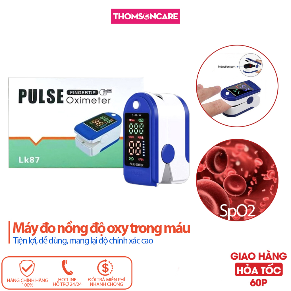 Máy đo nồng độ oxy trong máu spo2 LK87 - theo dõi sức khỏe các thành ...