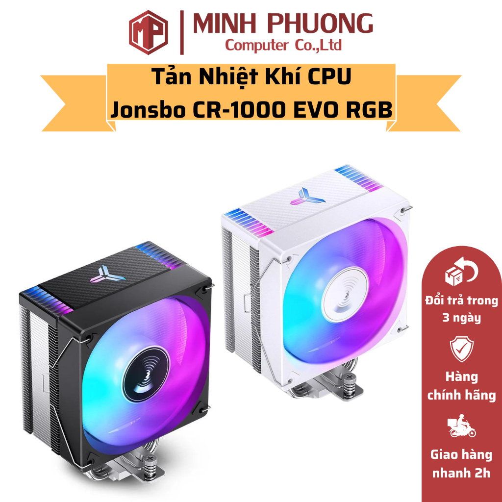 Tản Nhiệt Khí CPU Jonsbo CR1000 EVO RGB Đen - Trắng | Shopee Việt Nam