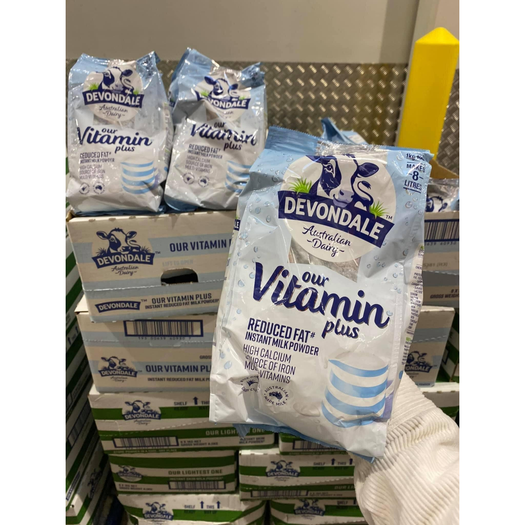 Sữa tươi dạng bột Devondale Vitamin Plus 1kg - tách béo (Úc) | Shopee ...