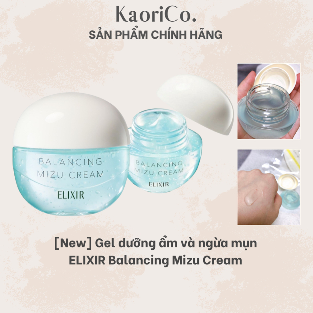 Kem dưỡng ẩm Shiseido Elixir Balancing Mizu Cream giảm mụn chống lão hoá 60g | Shopee Việt Nam