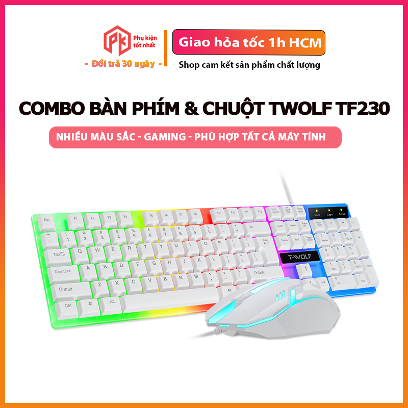 Combo bàn phím và chuột T-wolf TF230 cao cao cấp | Shopee Việt Nam