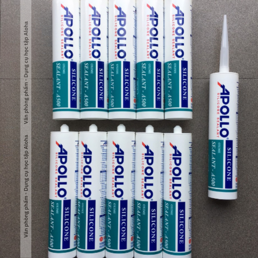 Keo silicon APOLLO A500 màu trắng trong/đục - 300ml (có XHĐ) | Shopee ...