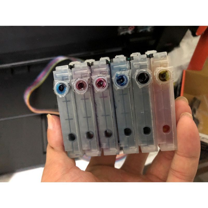 Bộ Tiếp Mực Ngoài -không chip dùng cho máy in epson t60/t50/1390/1430 ...