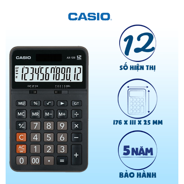 Máy tính CASIO MX-12B - Chính hãng Bitex, Bảo hành 7 năm | Shopee Việt Nam