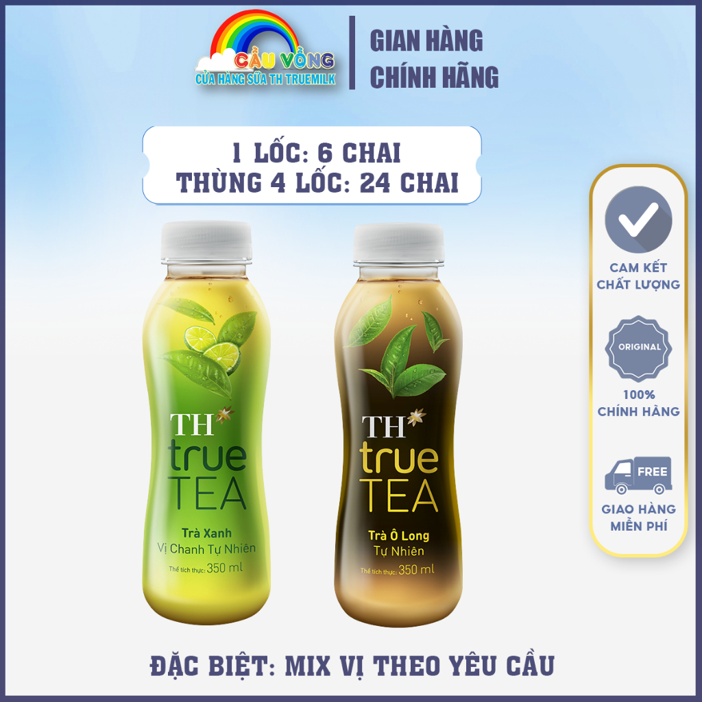 Thùng 24 Chai Trà Tự Nhiên – TH true TEA | Shopee Việt Nam