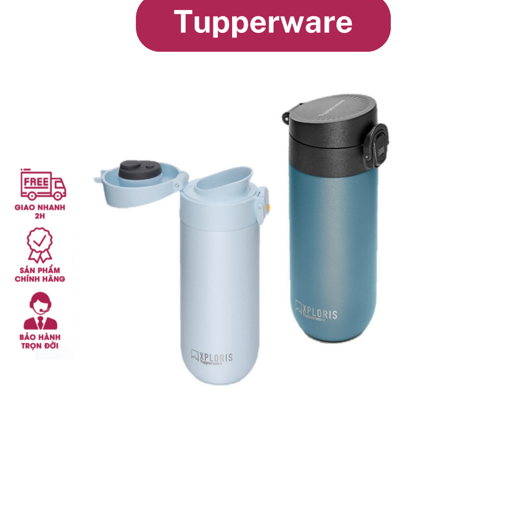 TUPPERWARE_Bình giữ nhiệt Xploris Flask 450ml Tupperware (TẶNG KÈM TÚI ...