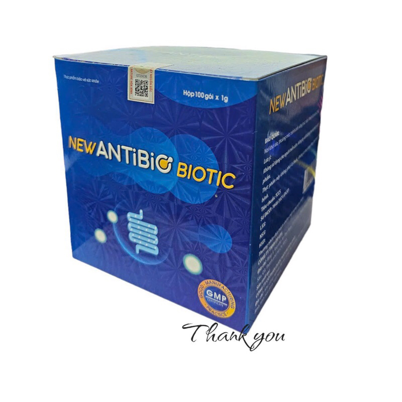 Men Vi Sinh NEW ANTIBIO BIOTIC (Hộp 100 gói) Hỗ trợ bổ sung lợi khuẩn ...