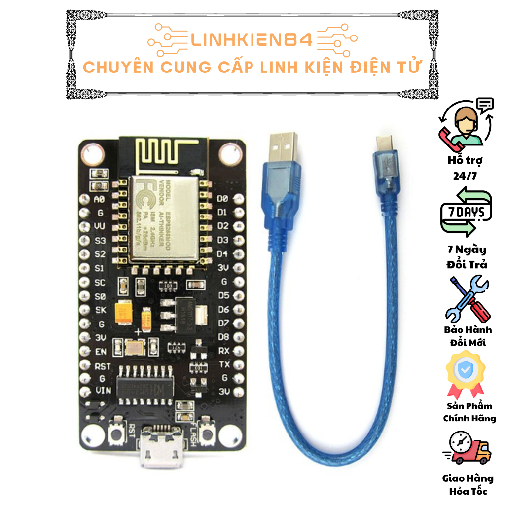 Module Thu Phát WiFi NodeMcu ESP8266 CH340 | Shopee Việt Nam