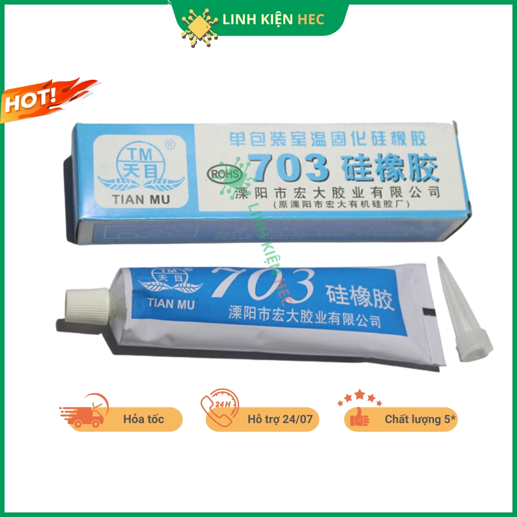 Keo 703 keo tản nhiệt phủ mạch, bảo vệ mạch, cách điện chất lượng tốt linhkienhec | Shopee Việt Nam