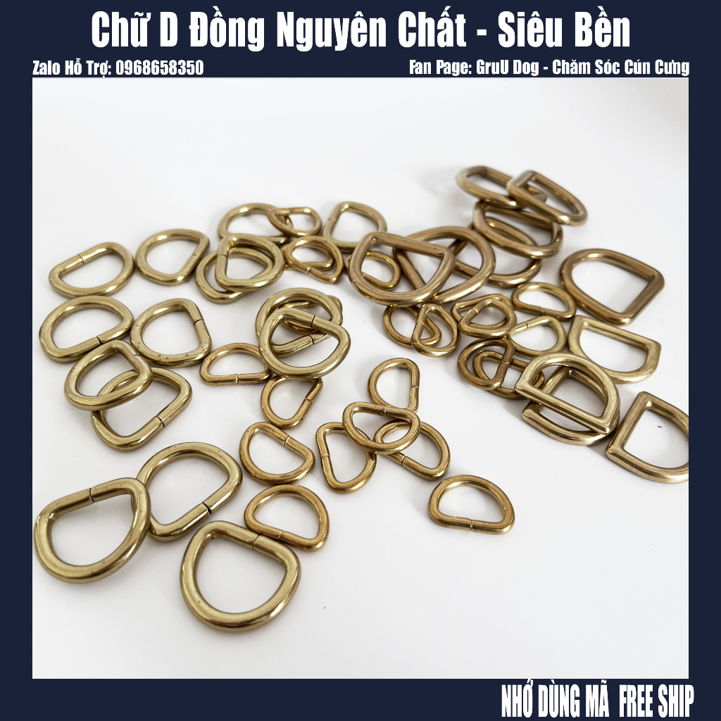 Khoen Chữ D - Khoen Bán Nguyệt Đồng Nguyên Chất Siêu Bền | Shopee Việt Nam