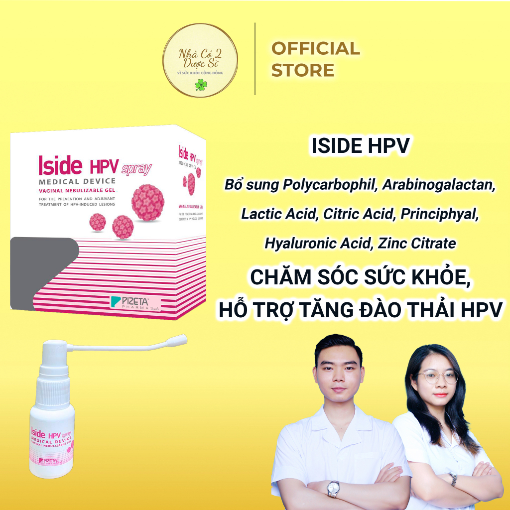 Gel xịt Iside HPV - hỗ trợ tăng đào thải HPV - Nhập khẩu chính hãng ...
