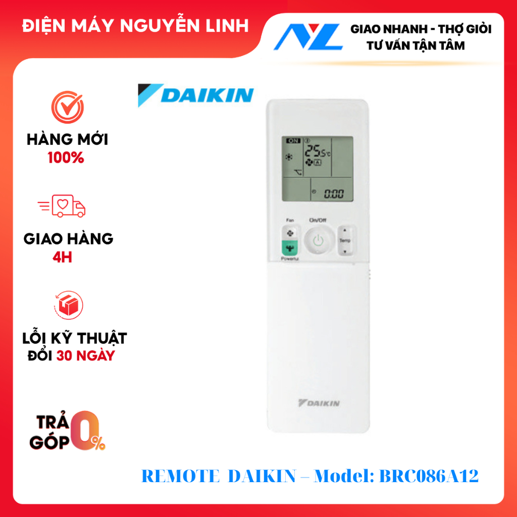 Điều Khiển Không Dây DAIKIN – Model: BRC086A12 | Shopee Việt Nam