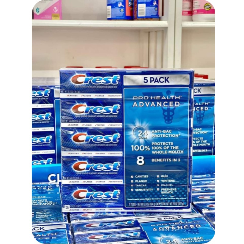 Kem Đánh Răng Crest Pro-Health Advanced Whitening 164g Mẫu mới | Shopee ...