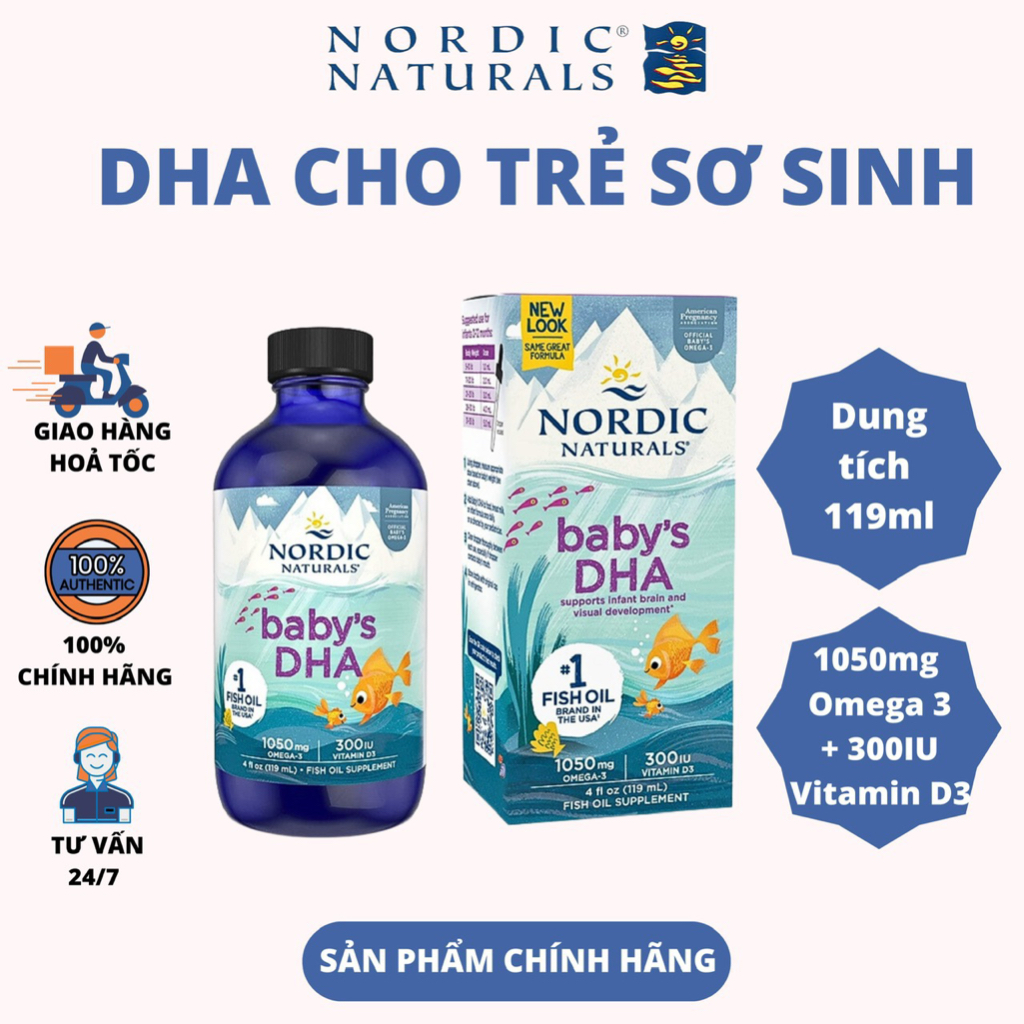 [Date 2027][Chính Hãng] Siro bổ sung DHA, 1050 mg Omega 3 kèm Vitamin D3 của Nordic Naturals ...