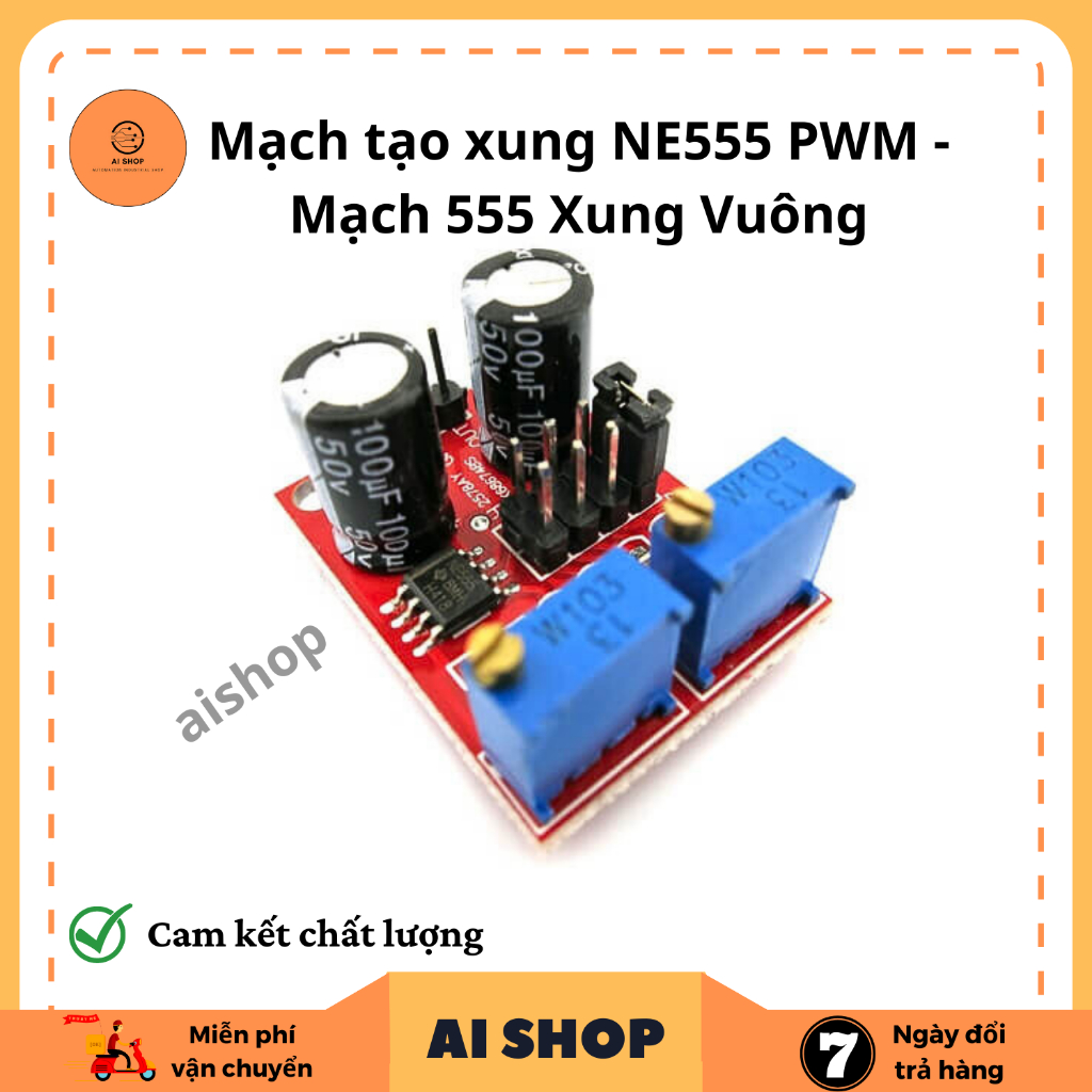 Mạch tạo xung NE555 PWM - Mạch 555 Xung Vuông | Shopee Việt Nam