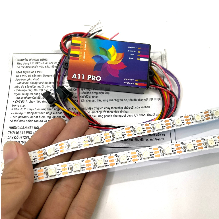 Mạch đèn led Audi a11 PRO GẮN WINNER X, EXCITER , SH , ĐIỂU KHIỂN QUA ...