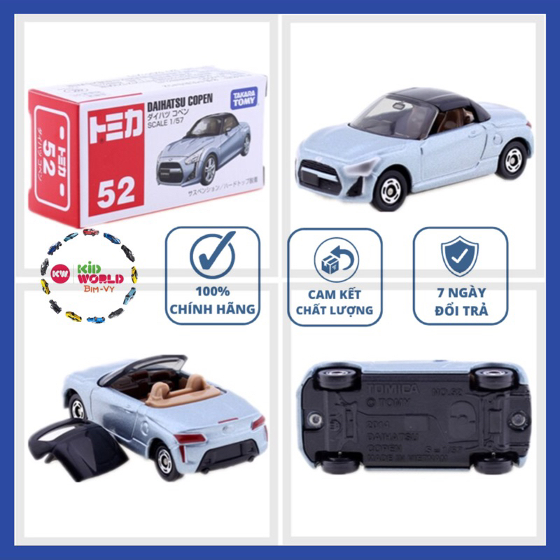 Xe mô hình Tomica Box Daihatsu Copen. No.52. Tỷ lệ 1:57. | Shopee Việt Nam
