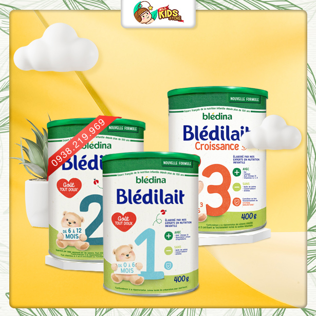 Sữa bột Bledilait số 1 2 3 400g Pháp | Shopee Việt Nam
