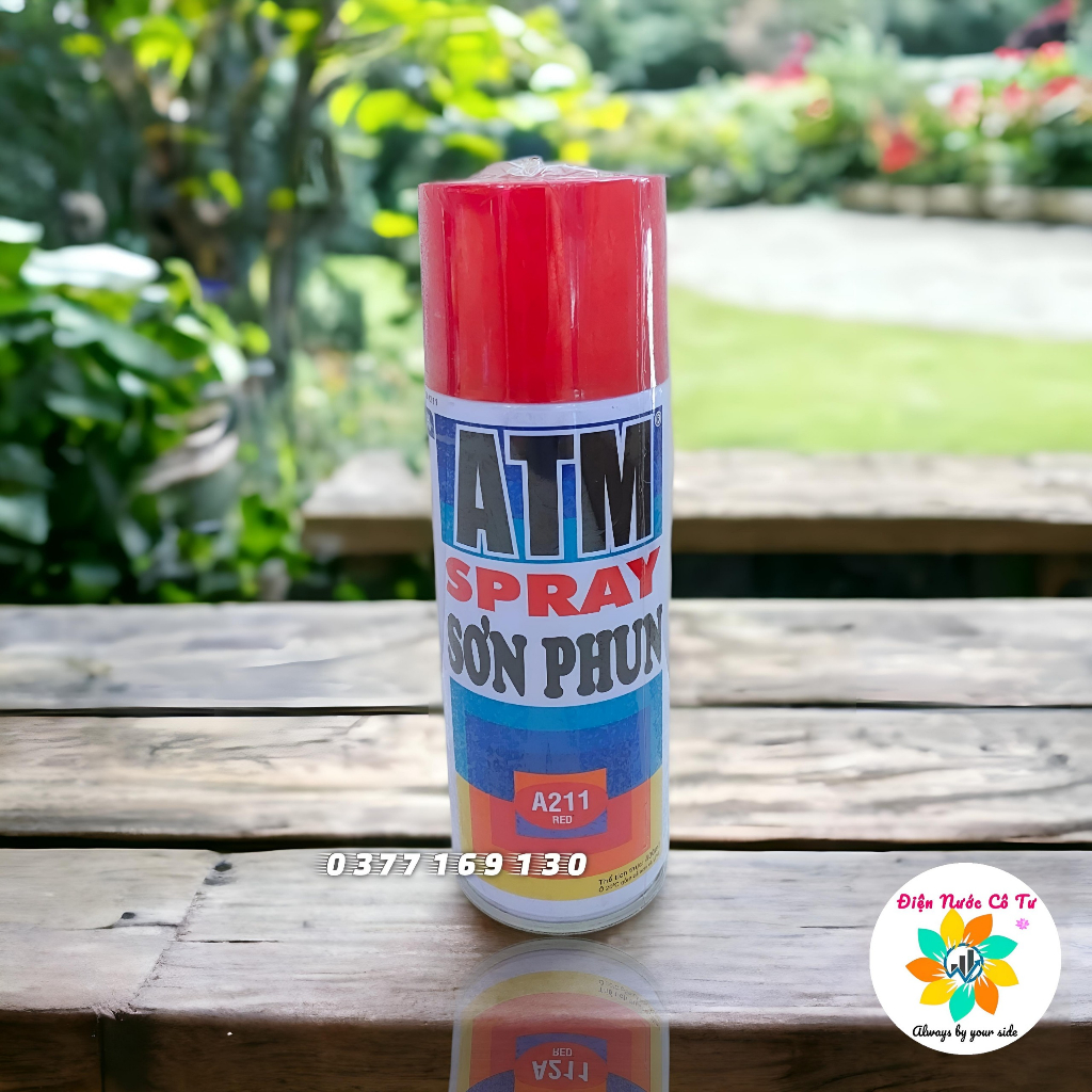 Sơn xịt màu đỏ ATM Spray mã A211 | Shopee Việt Nam