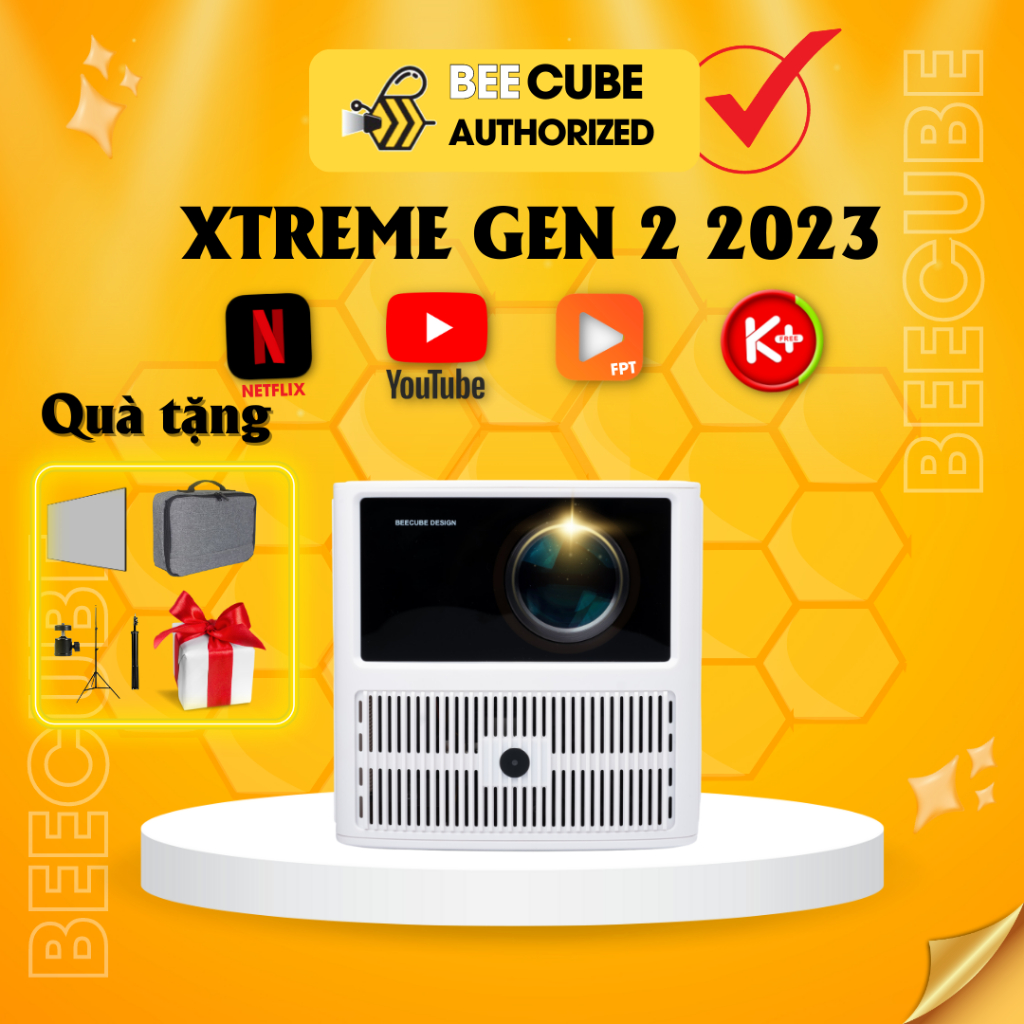 Máy Chiếu Mini BeeCube (Xtreme Gen 2 2023) Full HD 1080 - Đa Ứng Dụng ...