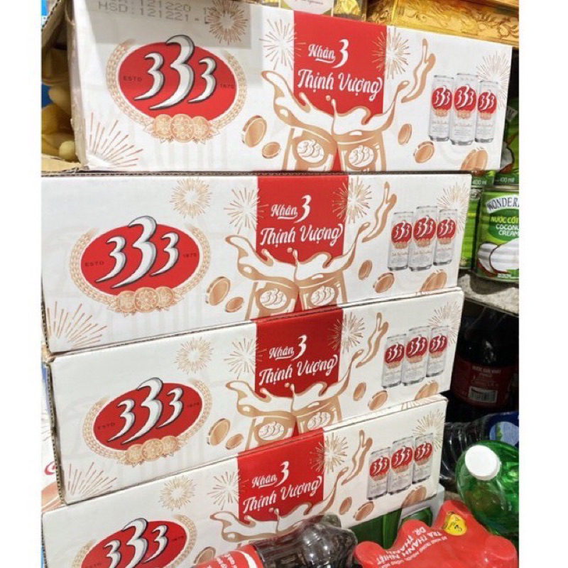 Thùng 24 lon bia 333 (330ml/lon) | Shopee Việt Nam