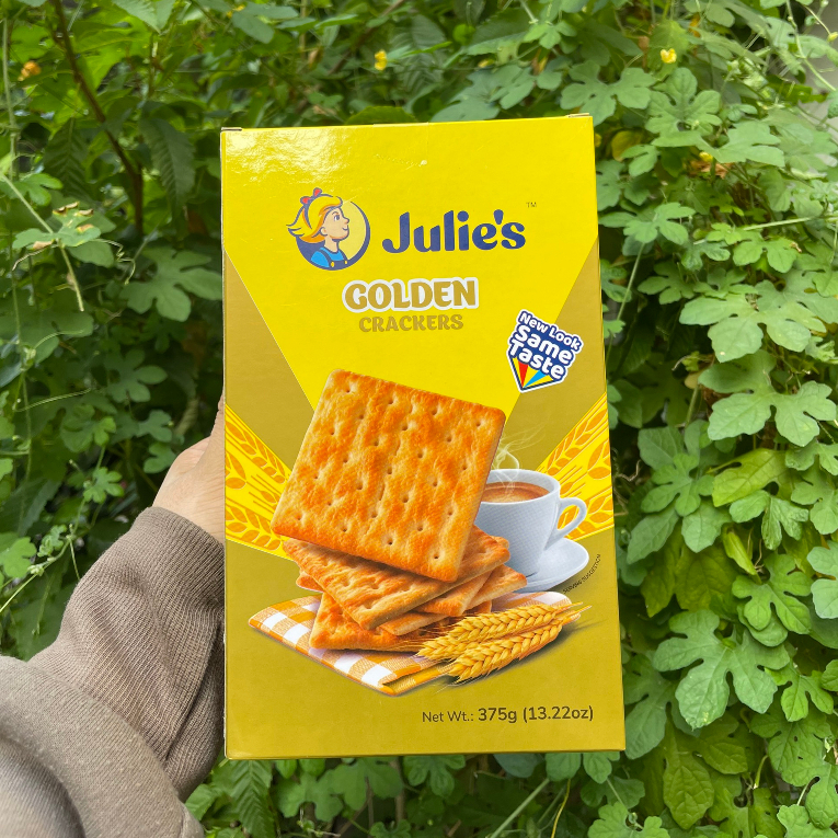 [ĂN KIÊNG] Bánh Quy Giòn Lúa Mì Julie's Golden Crackers (Hộp 375g) [ĂN ...
