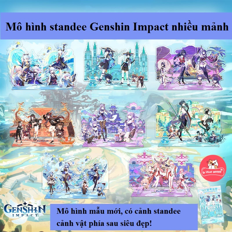 (sẵn-nhiều mẫu) Genshin Impact | Mô hình Standee nhiều lớp siêu hot ...