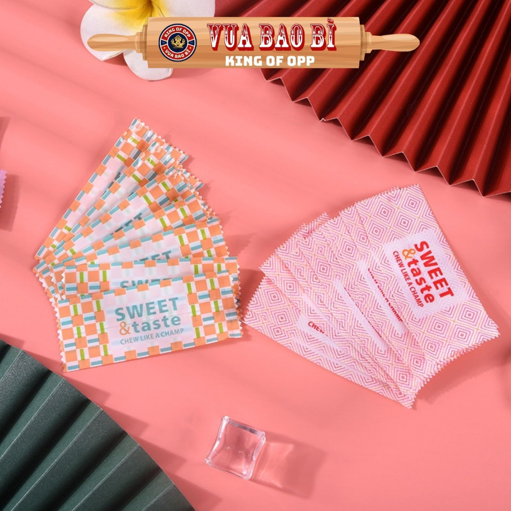 Túi đựng bánh kẹo SWEET TASTE, hàn nhiệt, kích thước 4*9.5cm, BBK11 ...