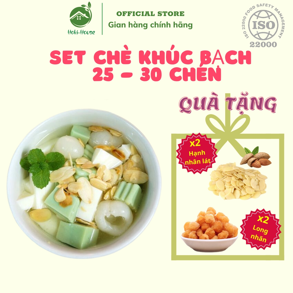 Set chè khúc bạch Hoki House nguyên liệu nấu chè thơm ngon | Shopee ...