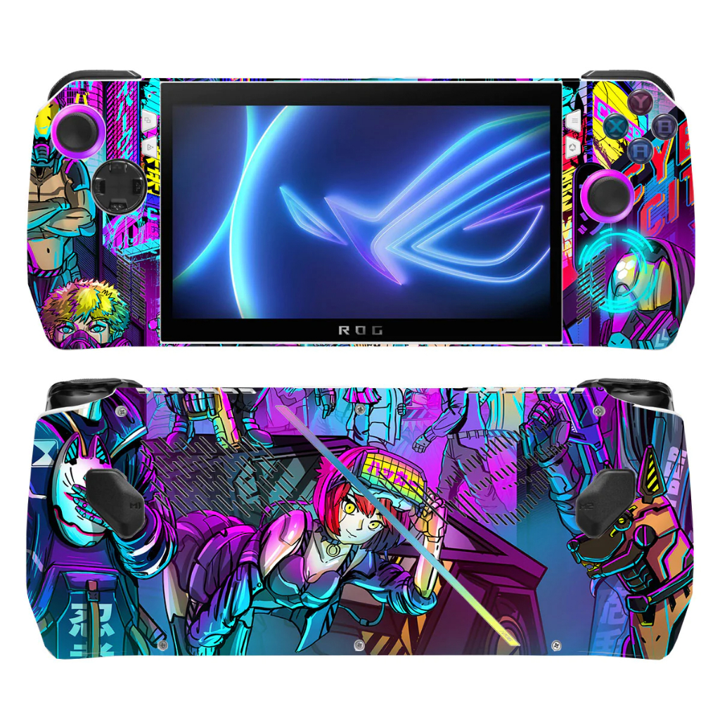 Skin dán Asus ROG Ally mẫu Sopipunk Cyber City (Film 3M vân nổi, có thể ...