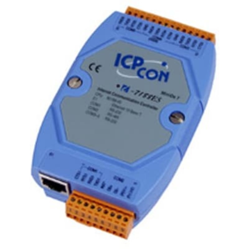 Bộ lập trình chuyển đổi 1 cổng RS-232 + 4 cổng RS-485 sang Ethernet ICP DAS I-7188E5-485 CR ...