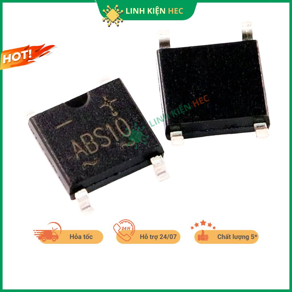 Diode ABS10 đi ốt cầu chỉnh lựu 1A 1000V SOP-4 loại tốt linhkienhec ...